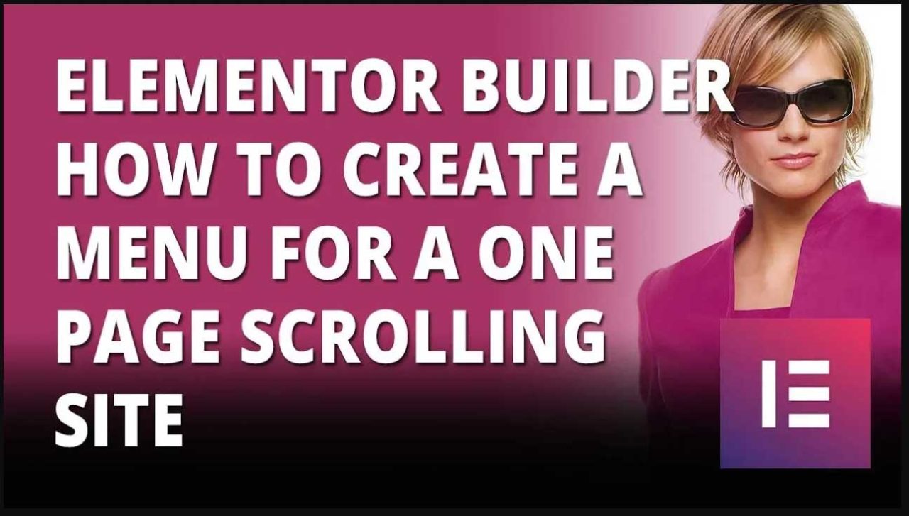 Elementor Wordpress Builder How To Create A Menu For a One Page ...