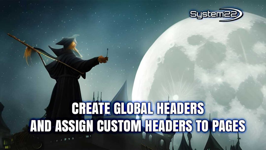 Divi Theme Create Global Headers
